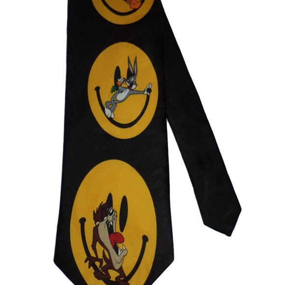 Warner Bros. | Accessories | Looney Tunes Neck Tie Smiley Faces Taz ...